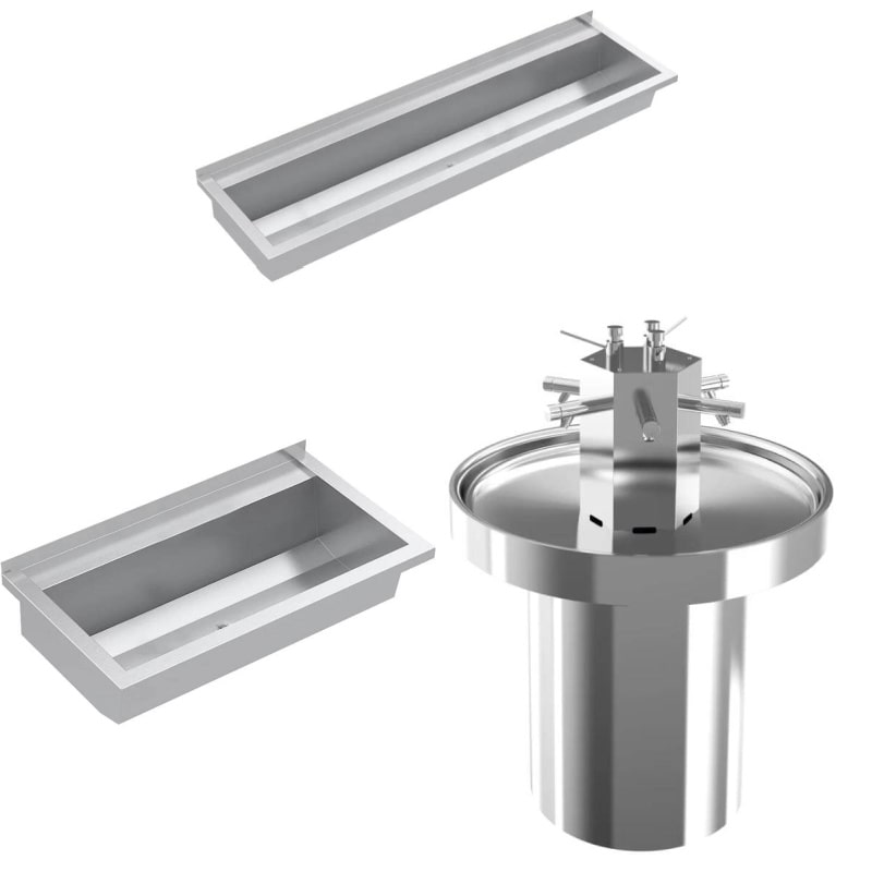 Stainless Steel Trough Sinks - Stainless Steel Wash Troughs — Flush ...